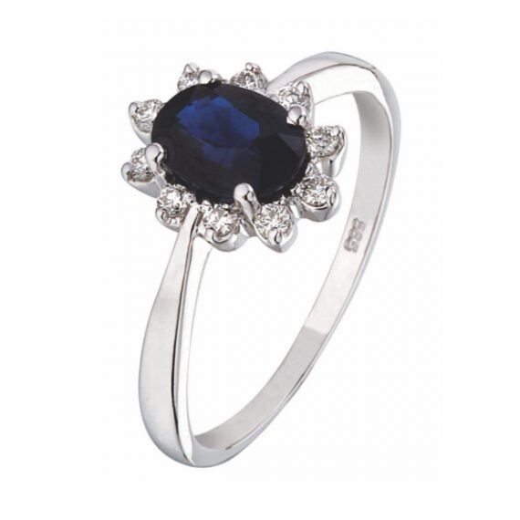 Lady Di Blauw Saffier Verlovingsringen | Rings & Suits